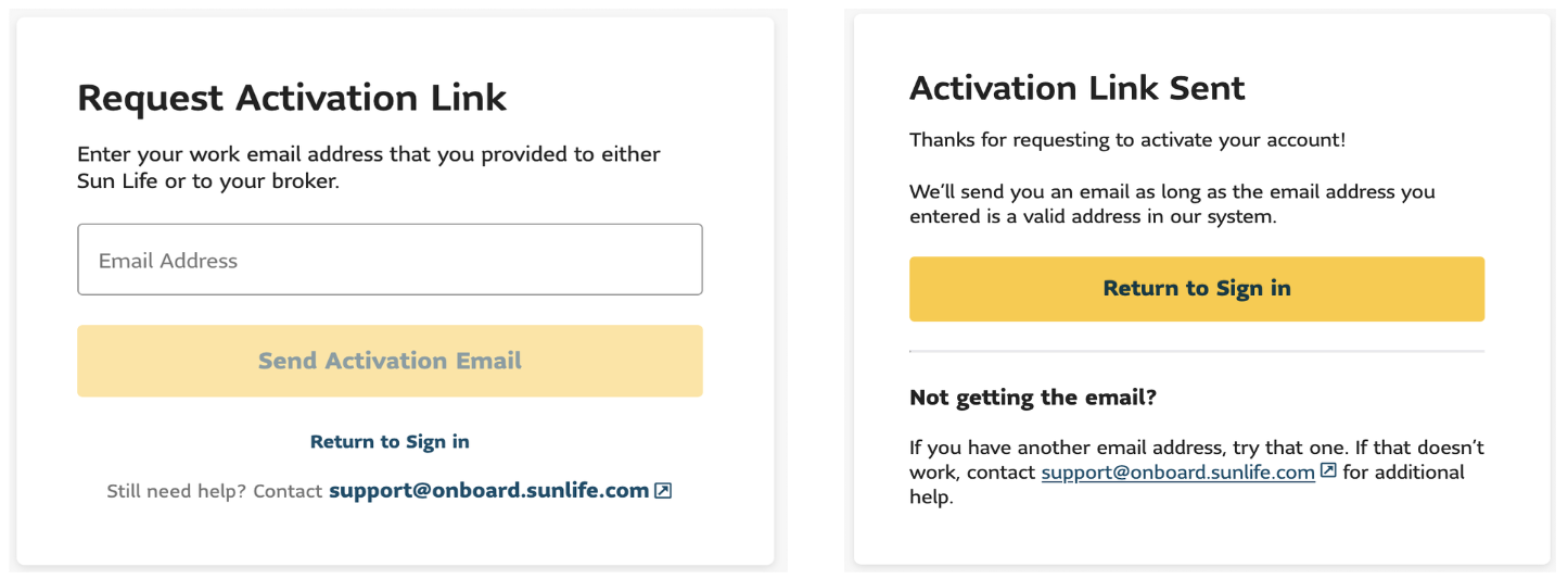 Signing in to your account in Sun Life Onboard – Sun Life Onboard